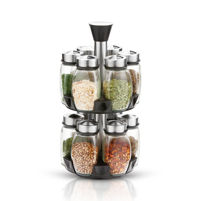 Spice Carousel 12 Jars Rotating - SINOGLASS