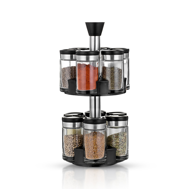 Two Tier Rotating Spice Rack - SINOGLASS