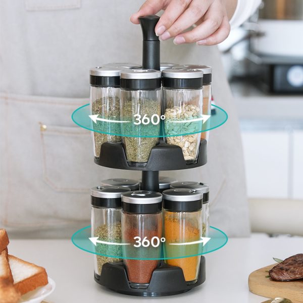 Spinning Spice Rack for Cabinet - SINOGLASS