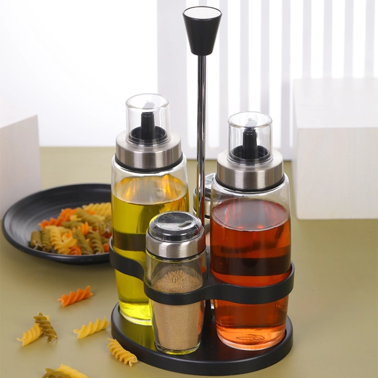 Salt Pepper and Oil Vinegar Set - SINOGLASS