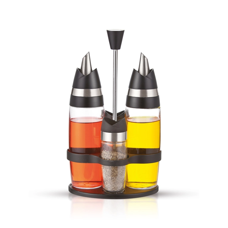 Salt Pepper Oil and Vinegar Set - SINOGLASS
